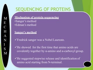Sequencing of protein ppts | PPT