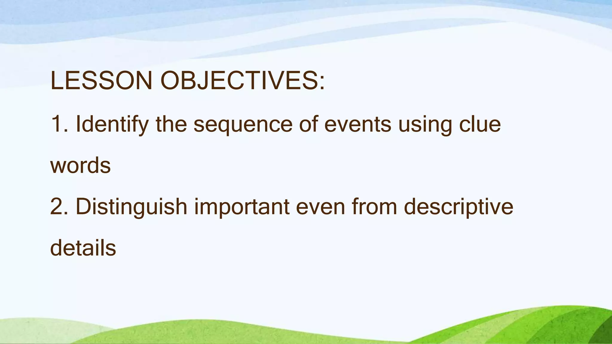 Sequencing ppt | PPTX