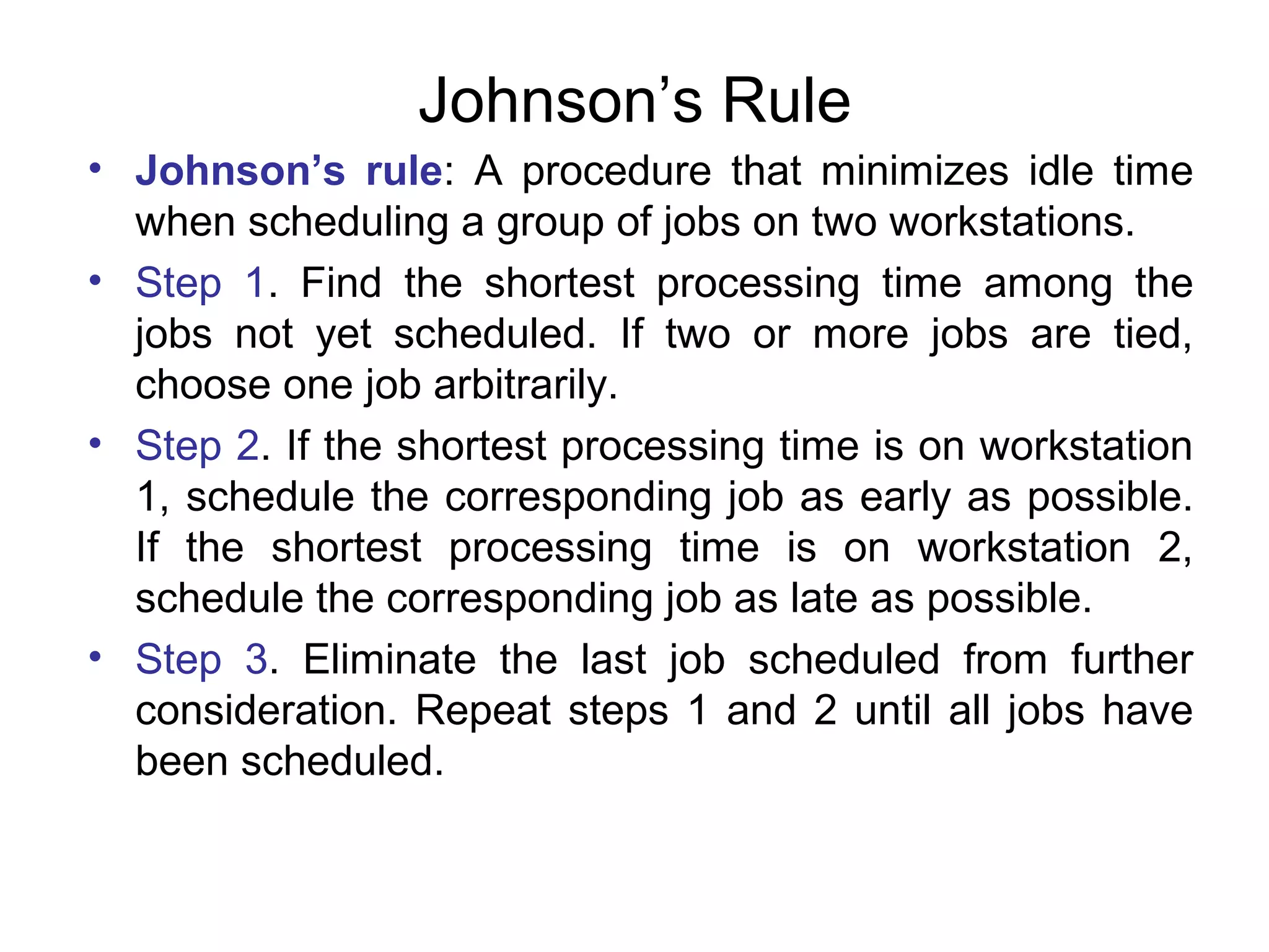 Sequencing problems in Operations Research | PPT