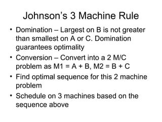 Sequencing problems in Operations Research | PPT