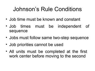 Sequencing problems in Operations Research | PPT