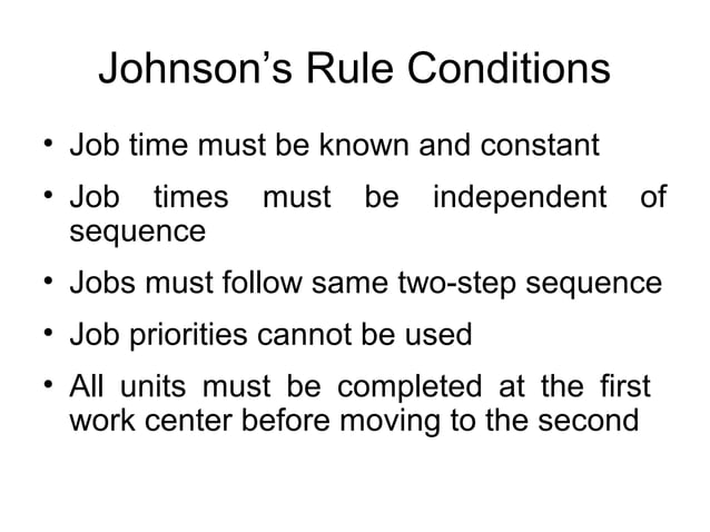 Sequencing problems in Operations Research | PPT | Technology & Computing