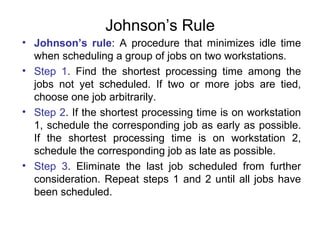 Sequencing problems in Operations Research | PPT