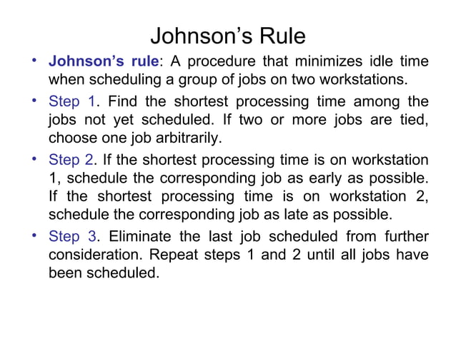 Sequencing problems in Operations Research | PPT | Technology & Computing
