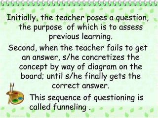 Sequencing Questions (Funneling) | PPTX | Food & Drink