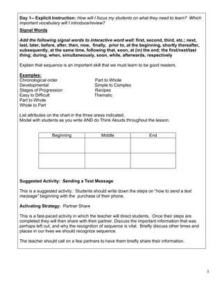 Sequencingr middleschool | PDF