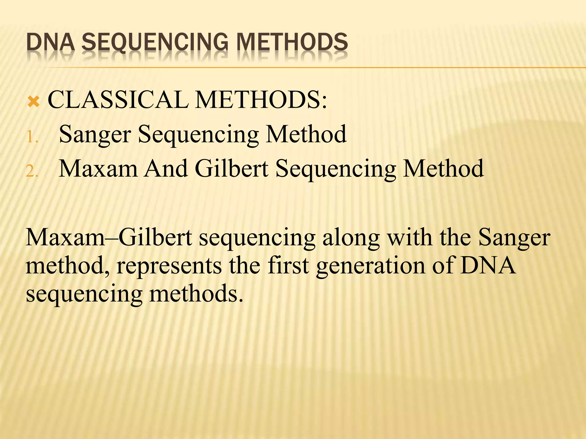 Next Generation Sequencing of DNA | PPTX