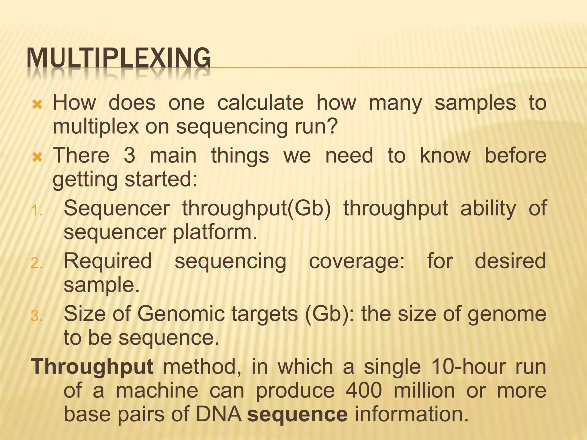 Next Generation Sequencing of DNA | PPTX