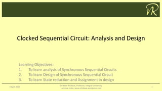 Clocked Sequential circuit analysis and design | PDF