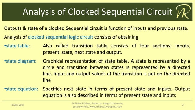 Clocked Sequential circuit analysis and design | PDF