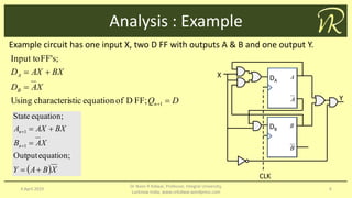 Clocked Sequential circuit analysis and design | PDF