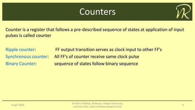 synchronous Sequential circuit counters and registers | PDF | Technology & Computing