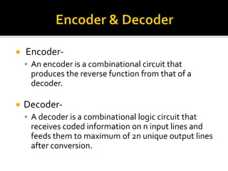 Sequential and combinational alu | PPTX