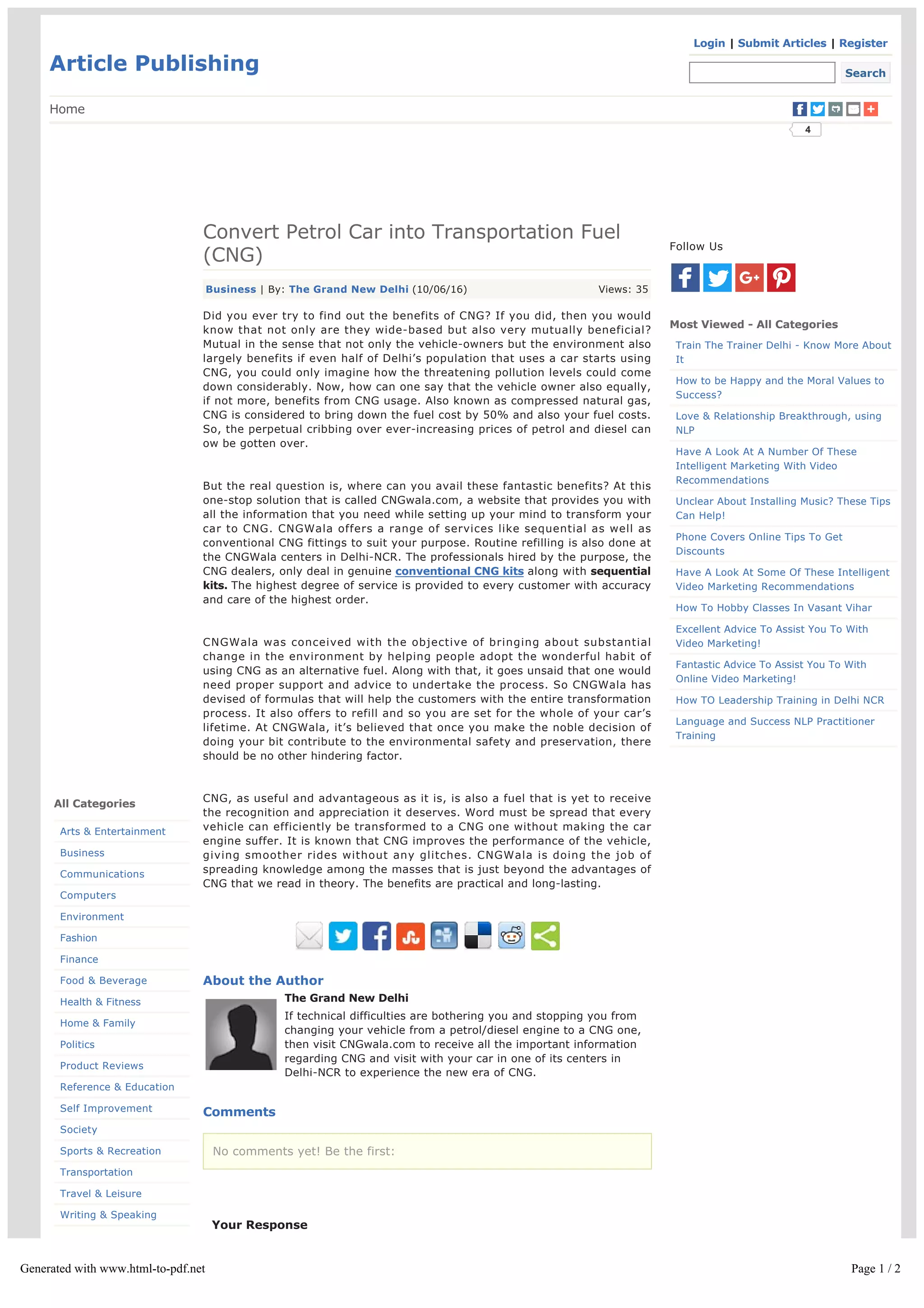 Conventional CNG Kits and Sequential CNG Kits | PDF