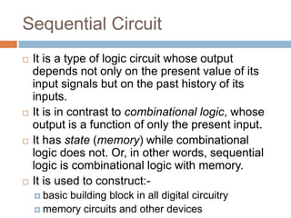 Sequential circuit design | PPT
