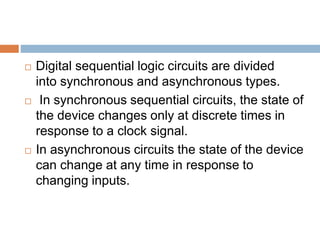 Sequential circuit design | PPT