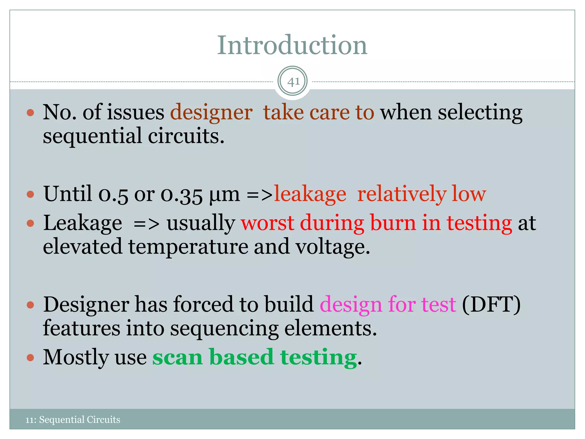 VLSI Design Sequential circuit design | PPTX