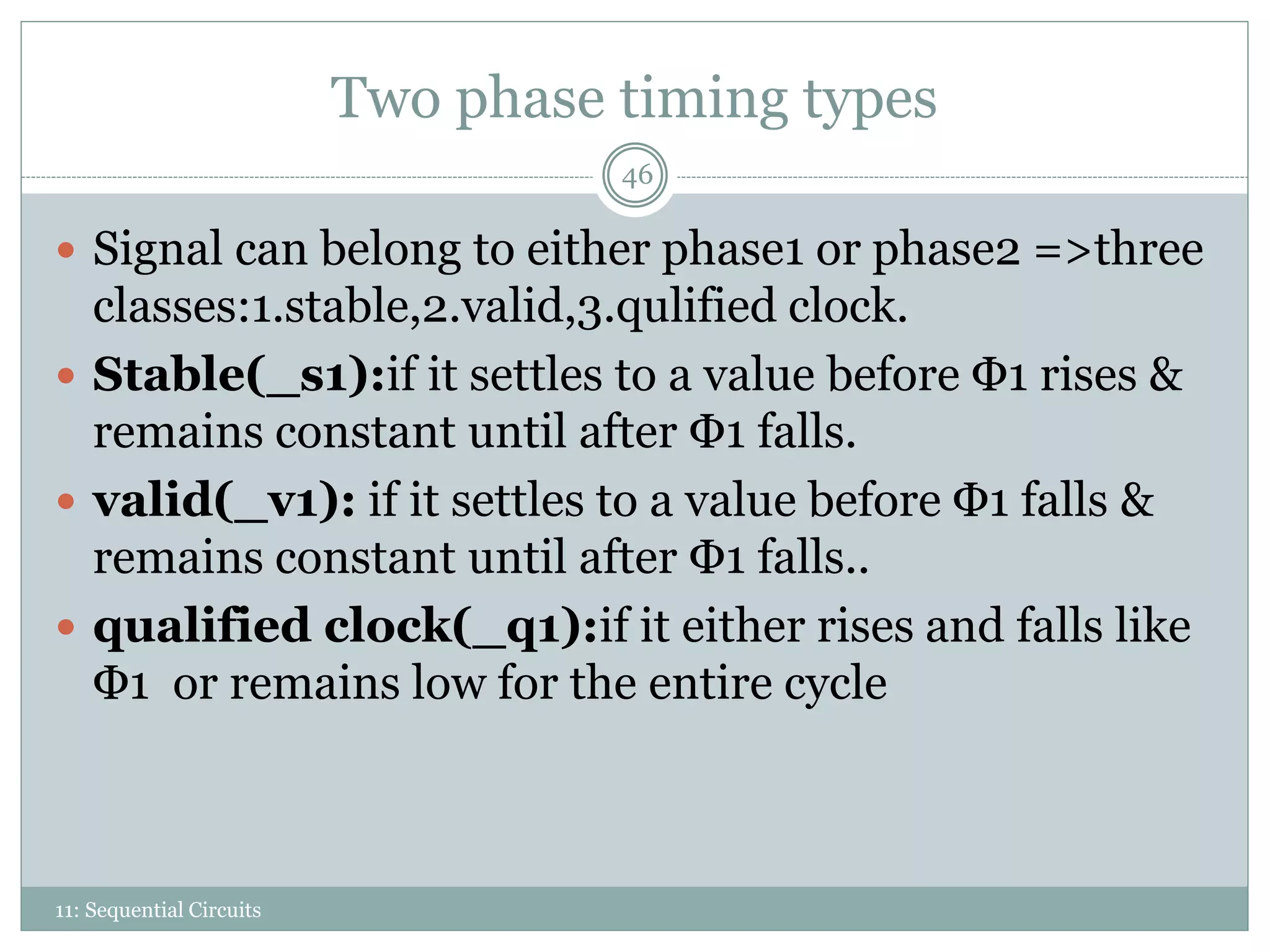 VLSI Design Sequential circuit design | PPTX