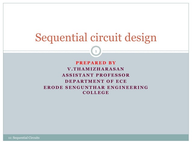 VLSI Design Sequential circuit design | PPTX
