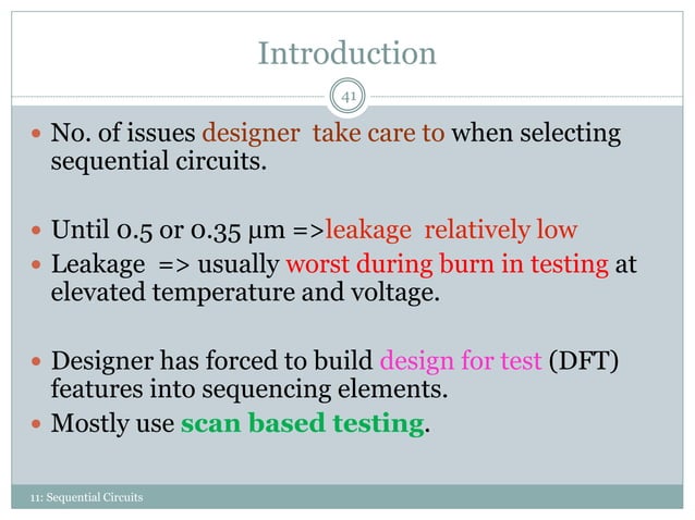 VLSI Design Sequential circuit design | PPTX