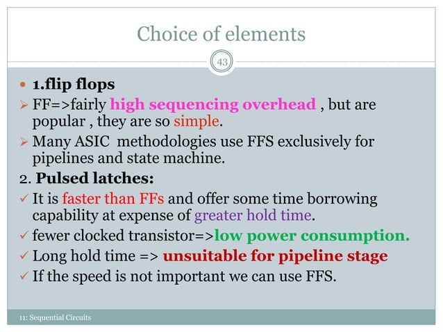 VLSI Design Sequential circuit design | PPTX