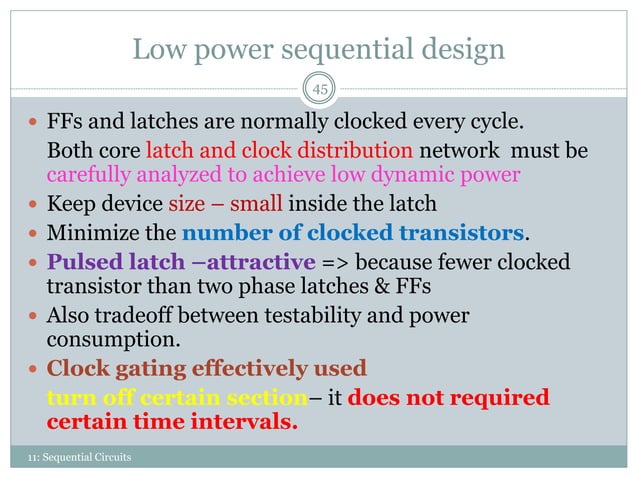 VLSI Design Sequential circuit design | PPTX