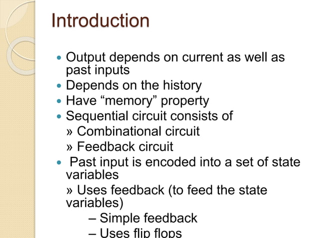 Sequential circuits | PPTX | Programming Languages | Computing