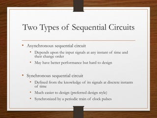 Sequential circuits | PPT