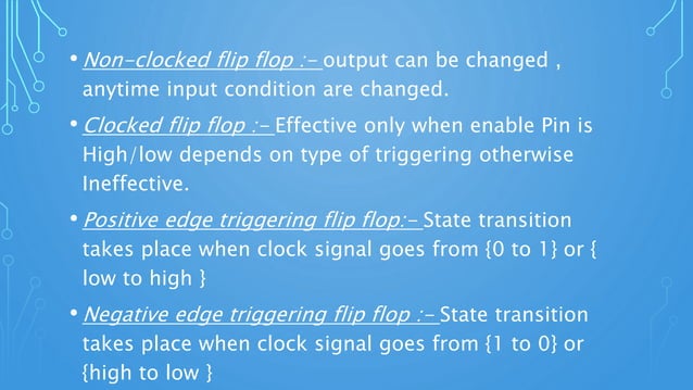 Introduction To Sequential Circuits And Flip Flops Pptx Computing