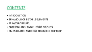 Sequential cmos logic circuits | PPTX