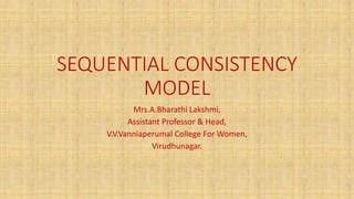 Sequential consistency model | PPT