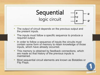 Sequential logic circuits flip-flop pt 1 | PPTX