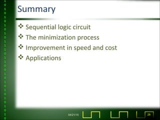 Sequential logic circuit optimization | PPT