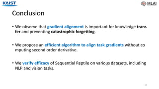Sequential Reptile_Inter-Task Gradient Alignment for Multilingual Learning | PPT