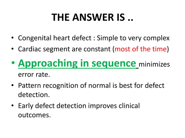 Sequential segmental analysis of heart | PPT