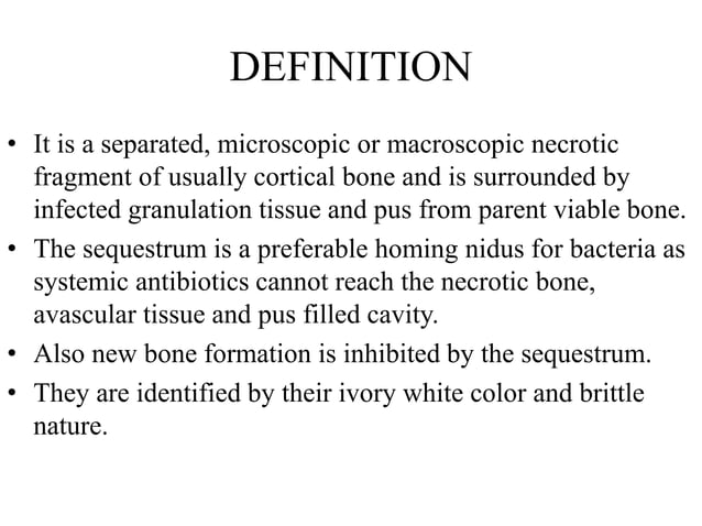 Sequestrum and its types | PPTX