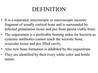 Sequestrum and its types | PPT