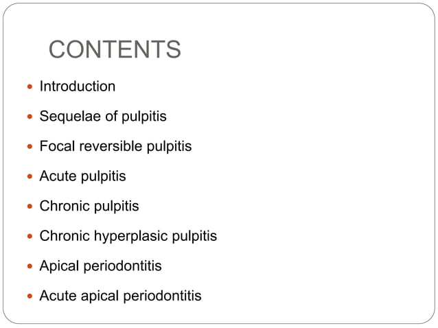 sequle of pulpitis.pptx | Dental Health | Diseases and Conditions