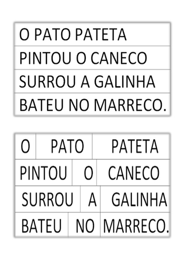 Sequência didática do pato