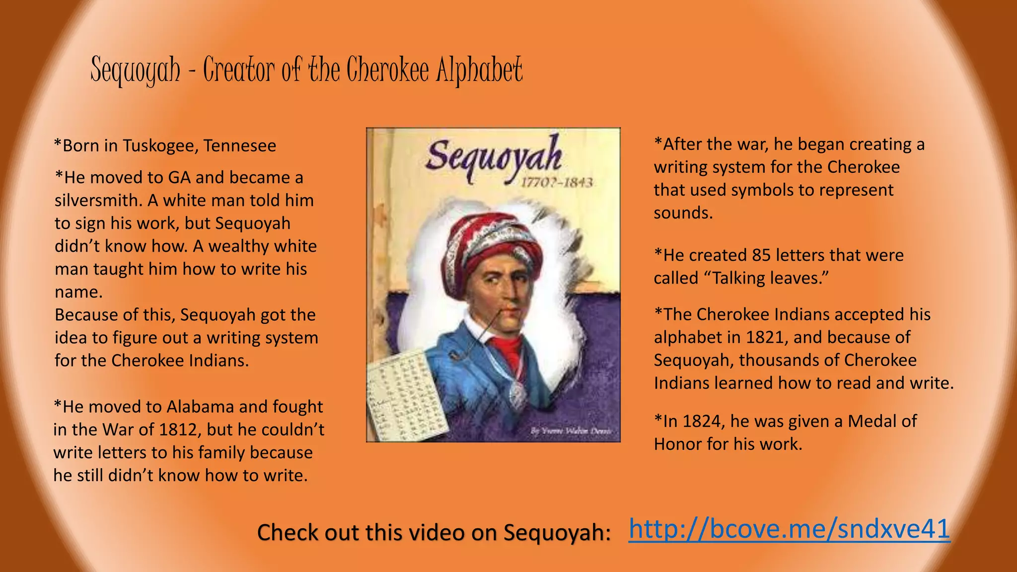 Sequoyah & Cherokee Indians- 2nd Grade Unit | PPTX