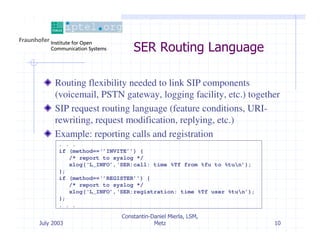 SER - SIP Express Router | PDF