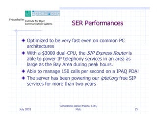 SER - SIP Express Router | PDF