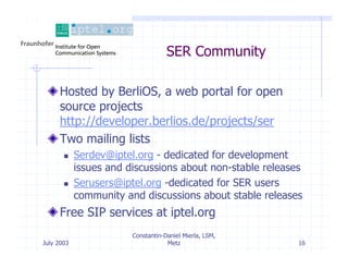 SER - SIP Express Router | PDF