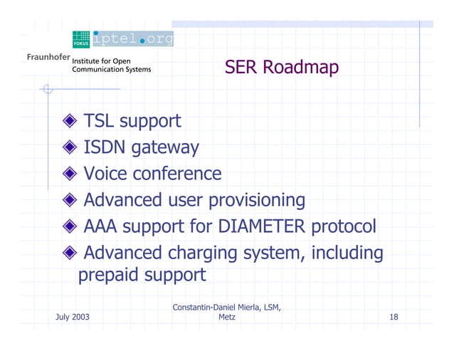 SER - SIP Express Router | PPT