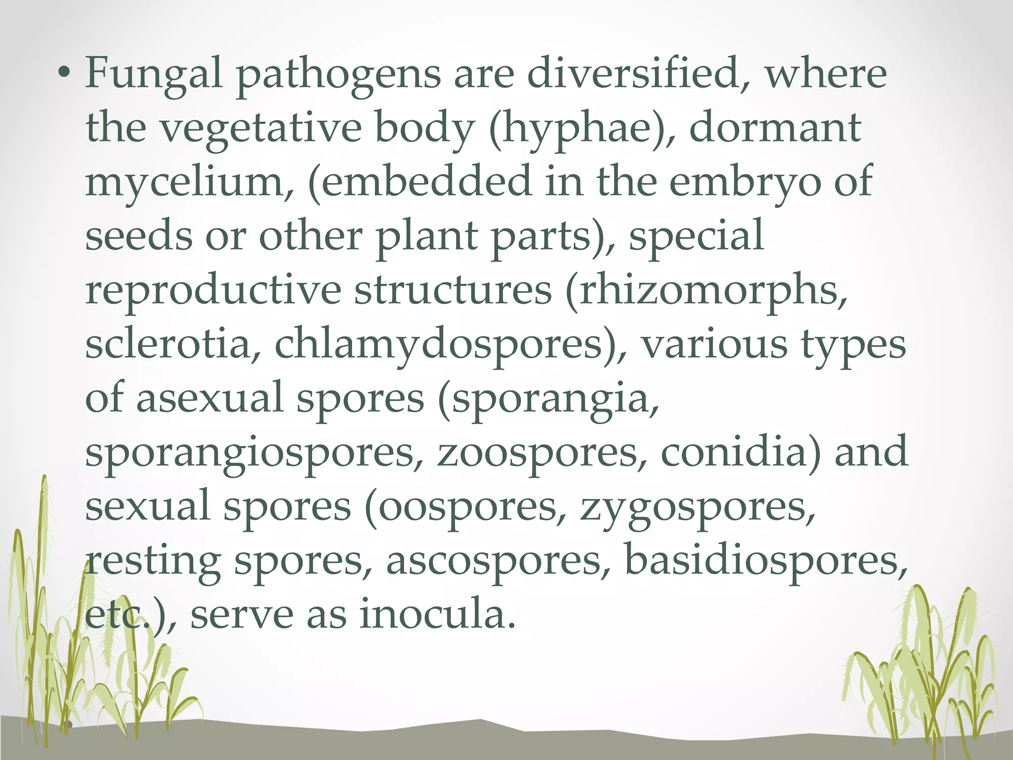 Survival and Mode of Spread of Plant Pathogens | PPTX