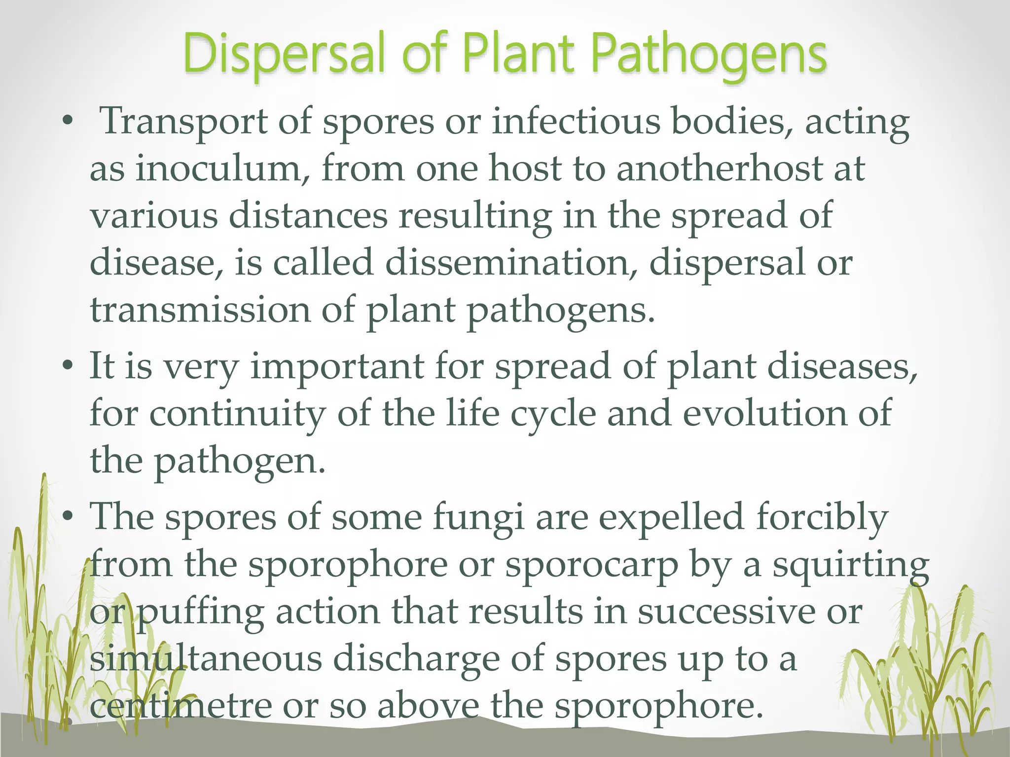 Survival and Mode of Spread of Plant Pathogens | PPTX