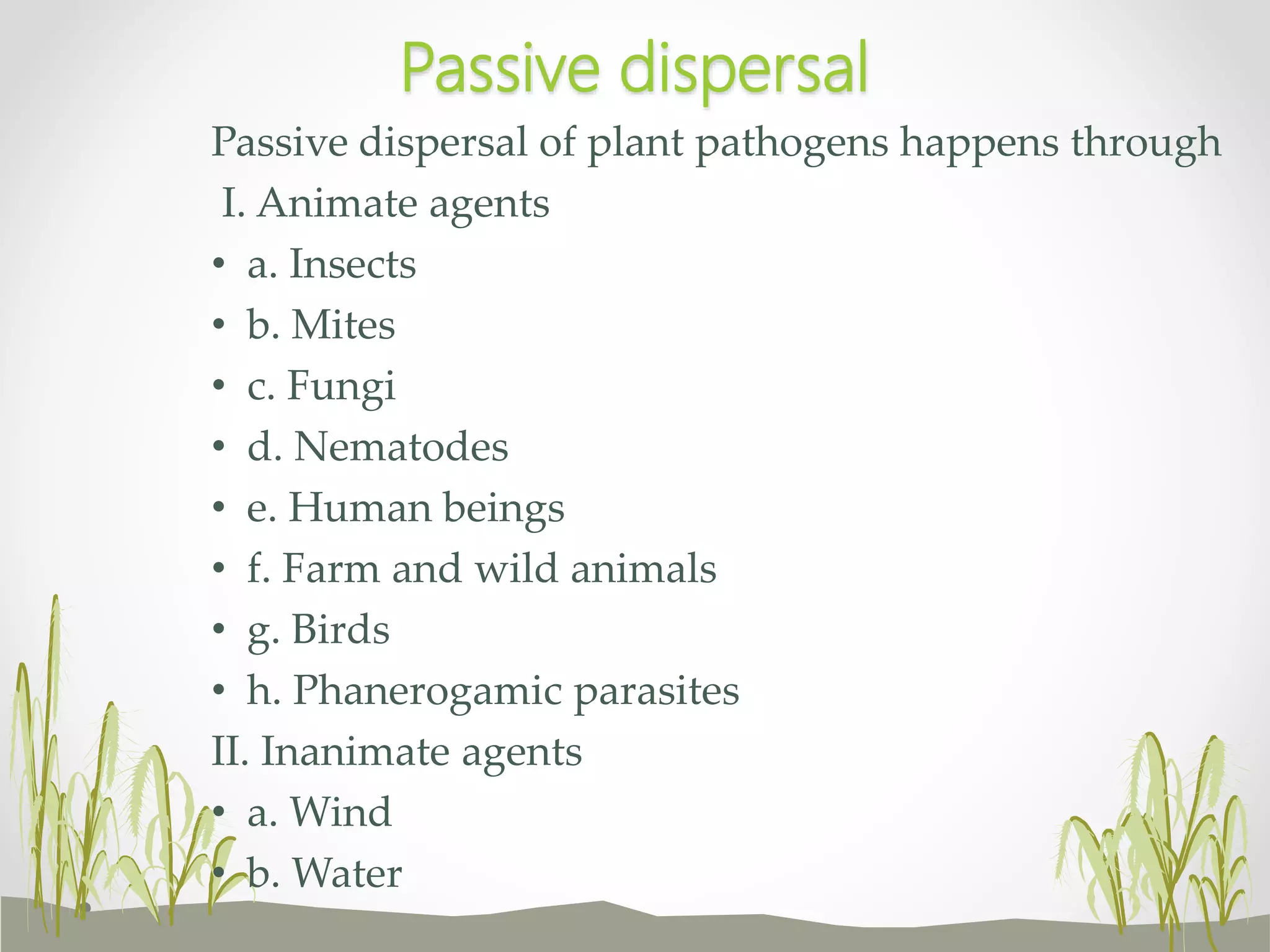 Survival and Mode of Spread of Plant Pathogens | PPTX