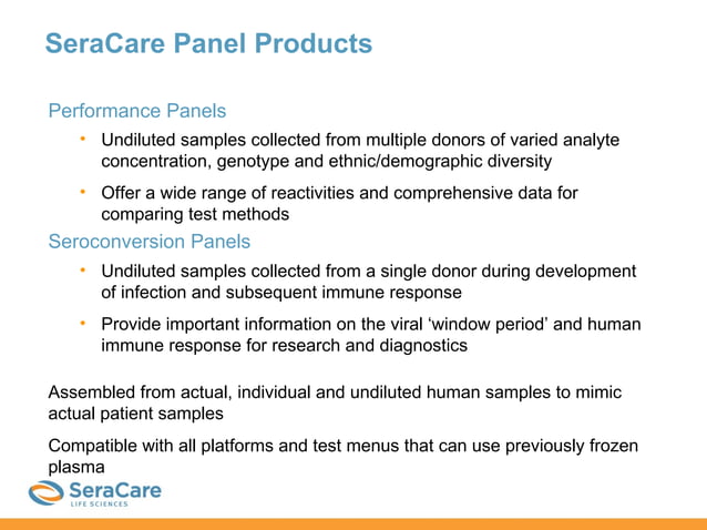 SeraCare Capabilities Overview | PPS