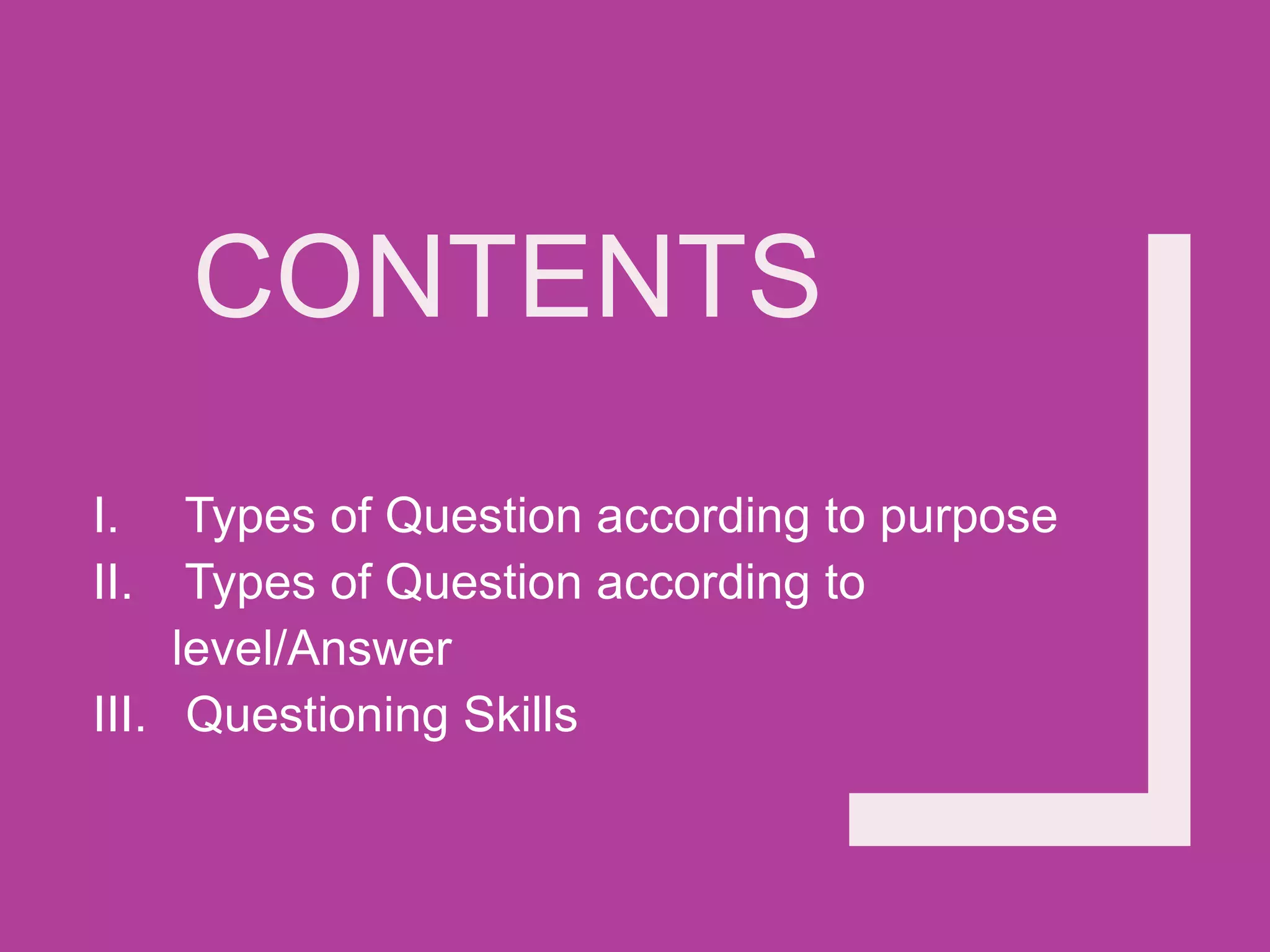 Effective Questioning and Reacting techniques | PPTX