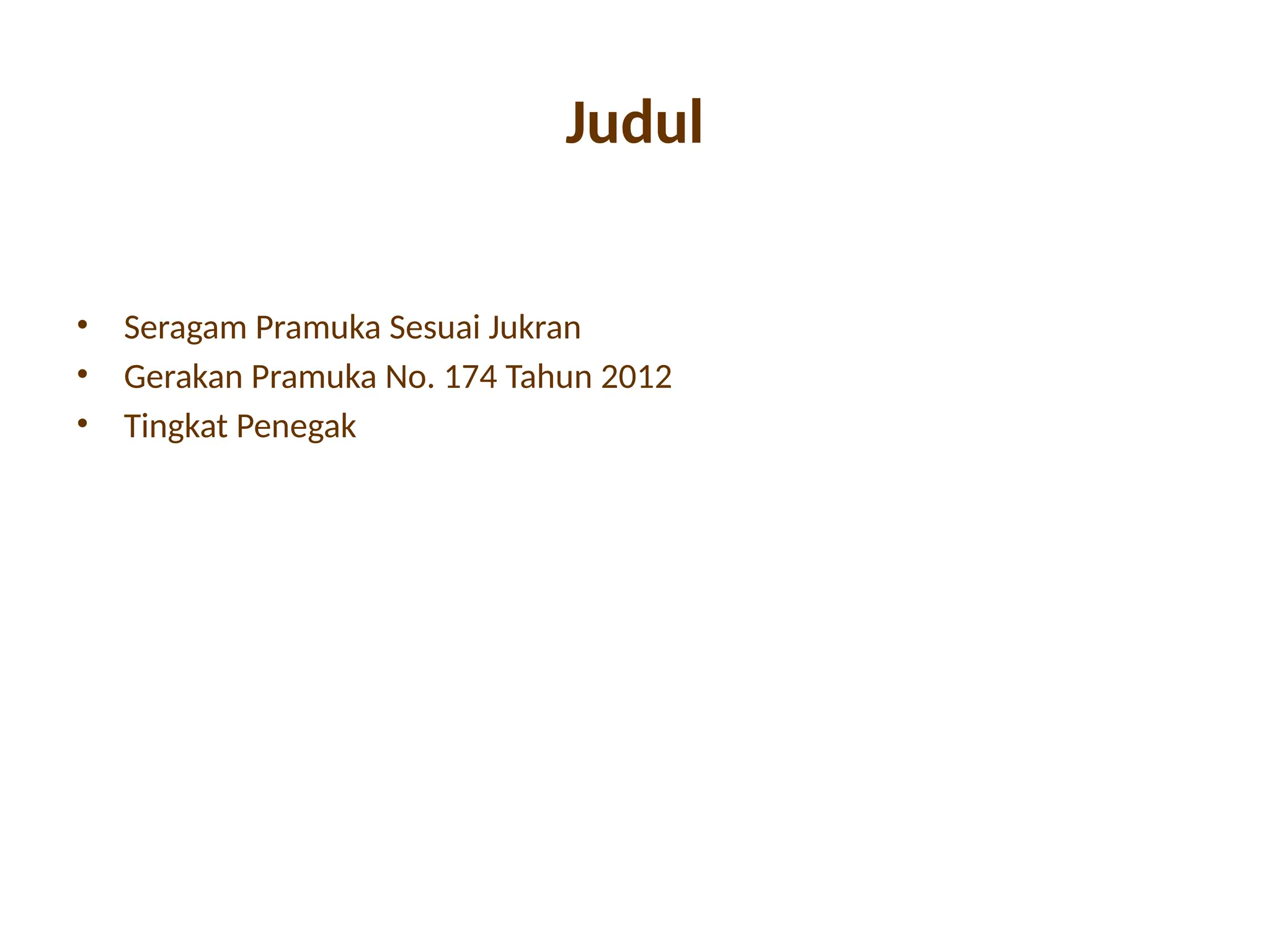 Seragam Pramuka Jukran Nomor 174 Tahun 2012.pptx